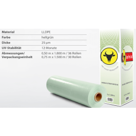 Folie baloti x 500mm x 1800m, 25um, verde deschis - Super Farm Land